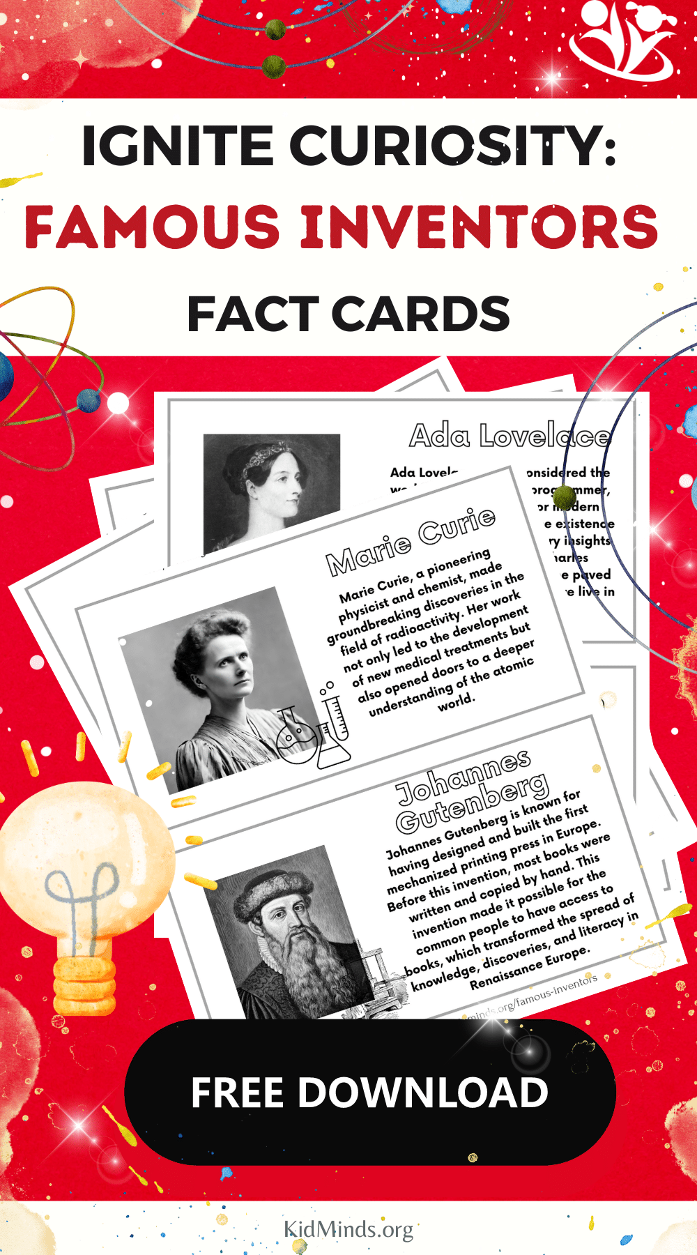 The Best Facts About Famous Inventors (Free Cards) | KidMinds