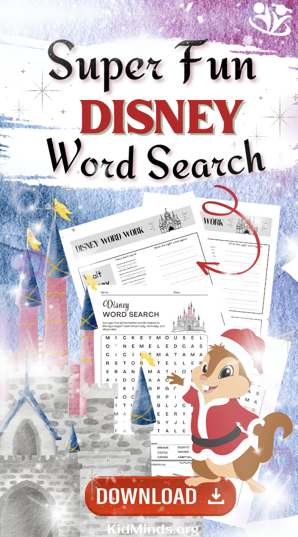 The Best Disney Word Search for Kids (Free PDF) | KidMinds