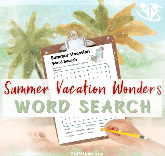 The Best Summer Vacation Word Search (Free PDF) | KidMinds