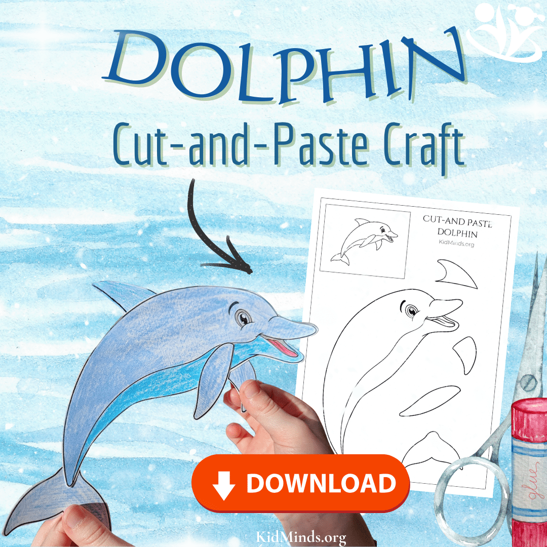 The Best Dolphin Cut-and-Paste Craft: Free PDF | KidMinds