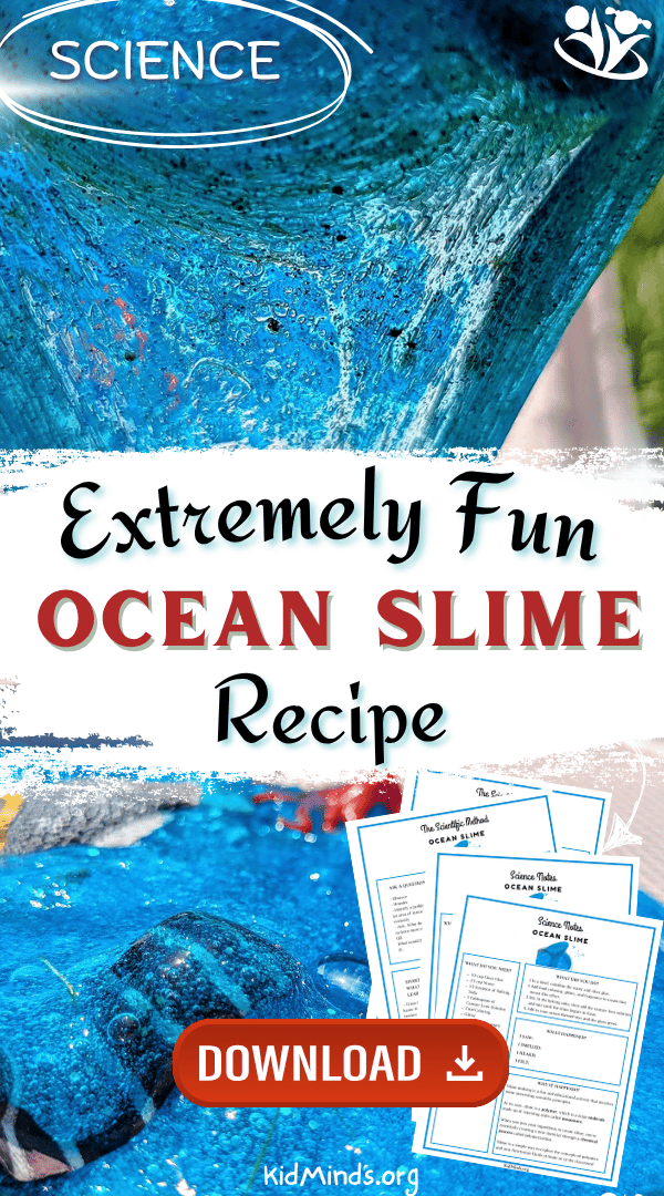 How to Make Ocean Slime for Kids (Free PDF) | KidMinds