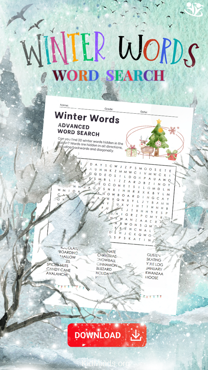 The Best 9 Winter Word Search Puzzles (Free) | KidMinds