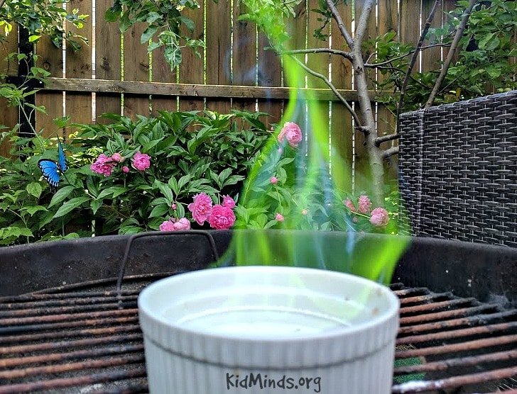 Dragon Science Experiment: How to Make Green Fire | KidMinds