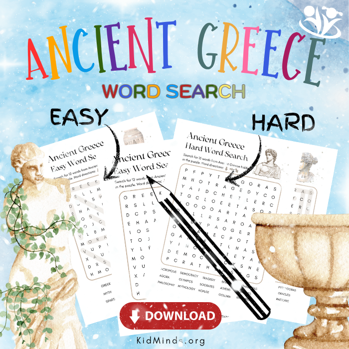 The Best Ancient Greece Word Search (Free PDF) | KidMinds