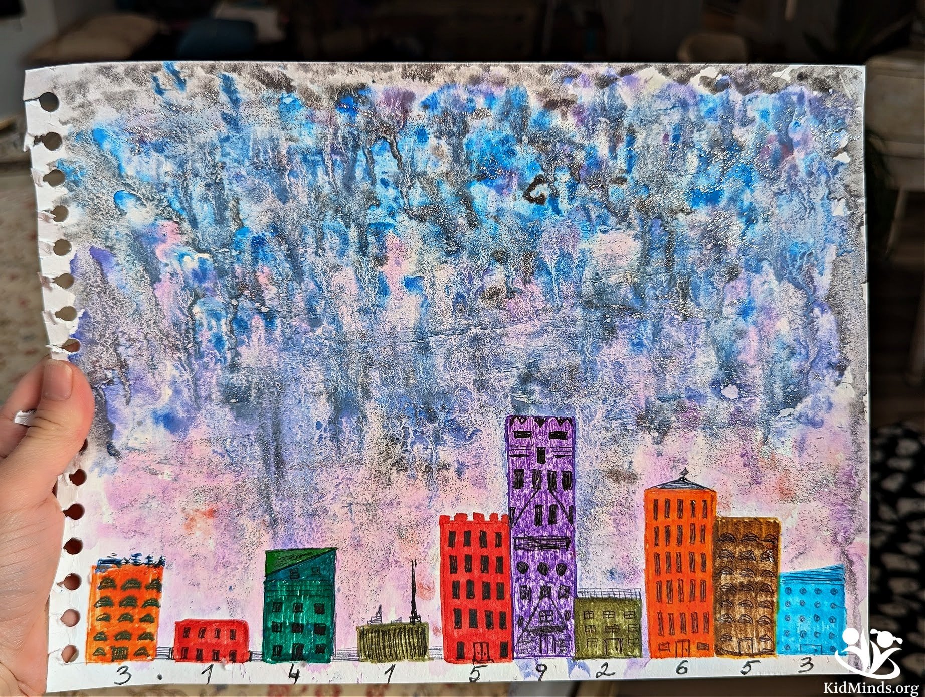 How to Make Pi Digits City Skyline (Free PDF) | KidMinds