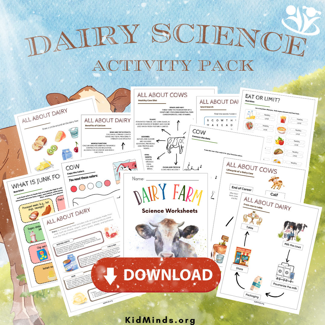 The Best Dairy Farm Science Worksheets (Free PDF) | KidMinds