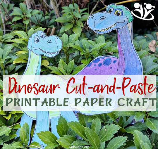 The Best Dinosaur Cut-and-Paste Craft (Free PDF) | KidMinds