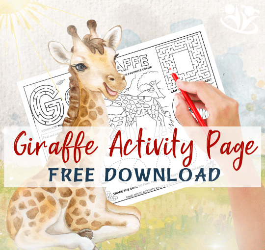 The Best Giraffe Activity Page (Free Printable) | KidMinds