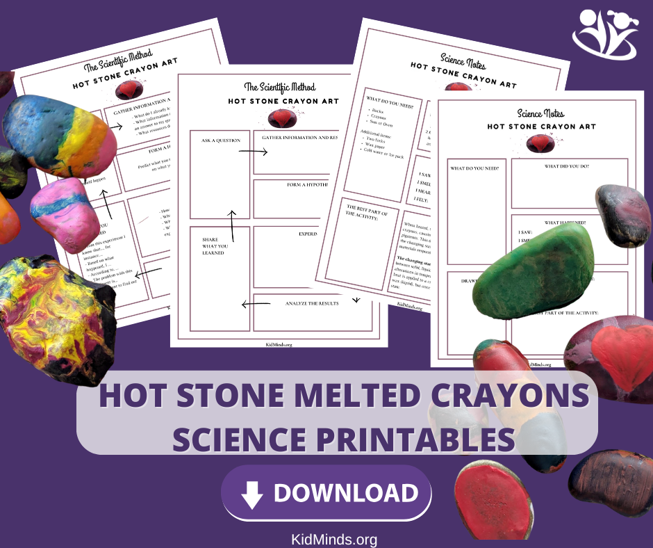 How to Make Hot Stone Crayons Art (Free PDF) | KidMinds