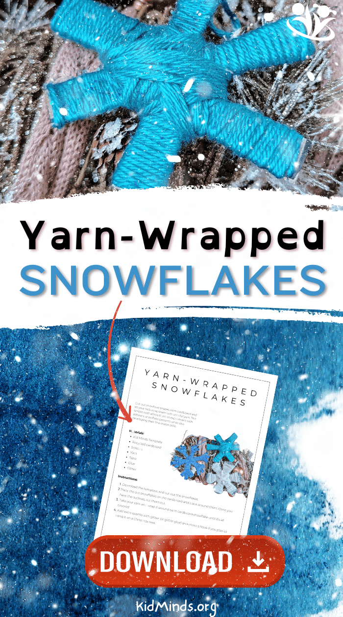 How to Make Yarn-Wrapped Snowflakes | KidMinds