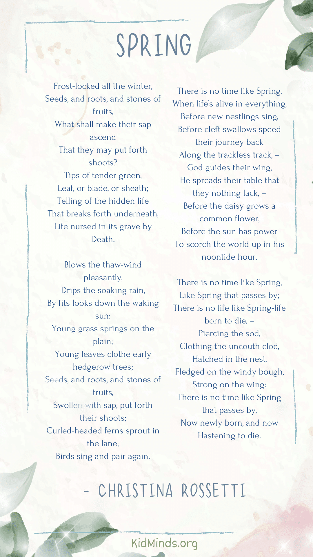 12 Best Poems about the Magic of Spring for Kids | KidMinds