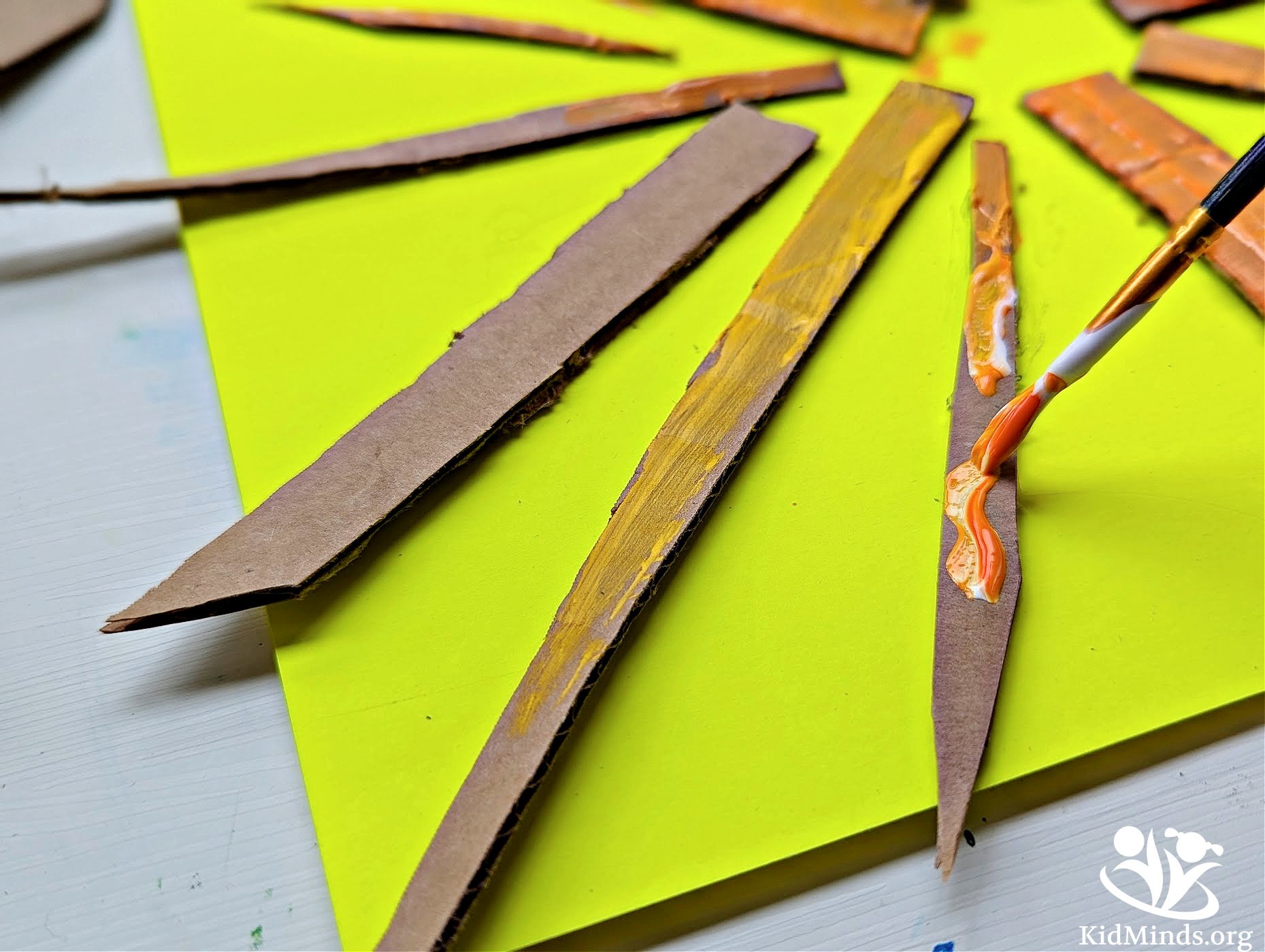 How to Make Cardboard Sun Craft (Free PDF) | KidMinds