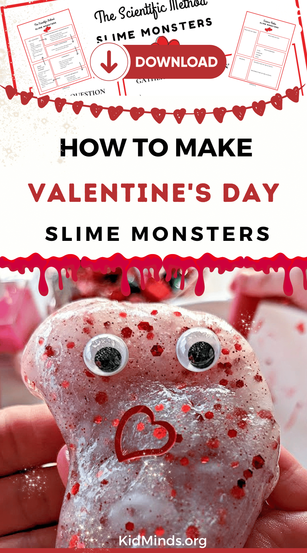 How to Make Valentine’s Day Slime Monsters | KidMinds