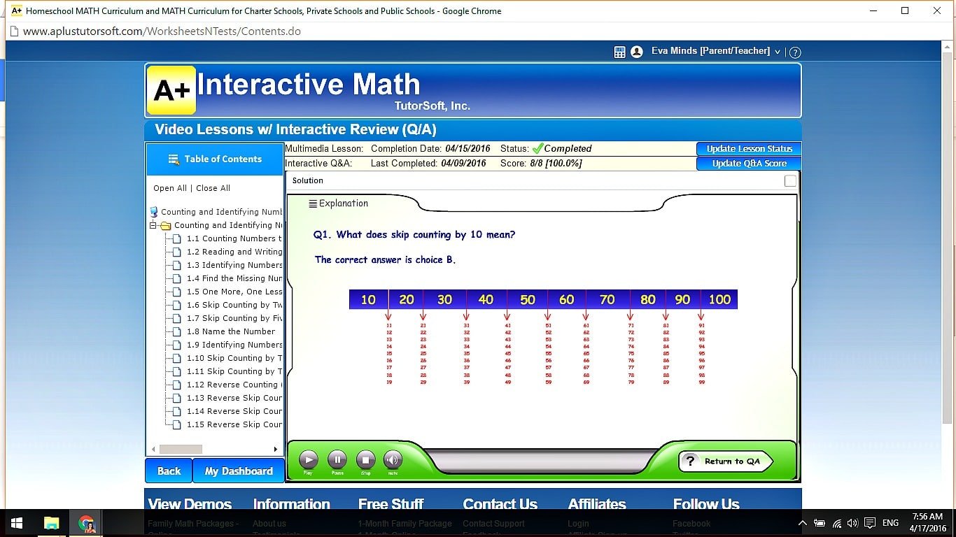A+ Interactive Math Review | KidMinds