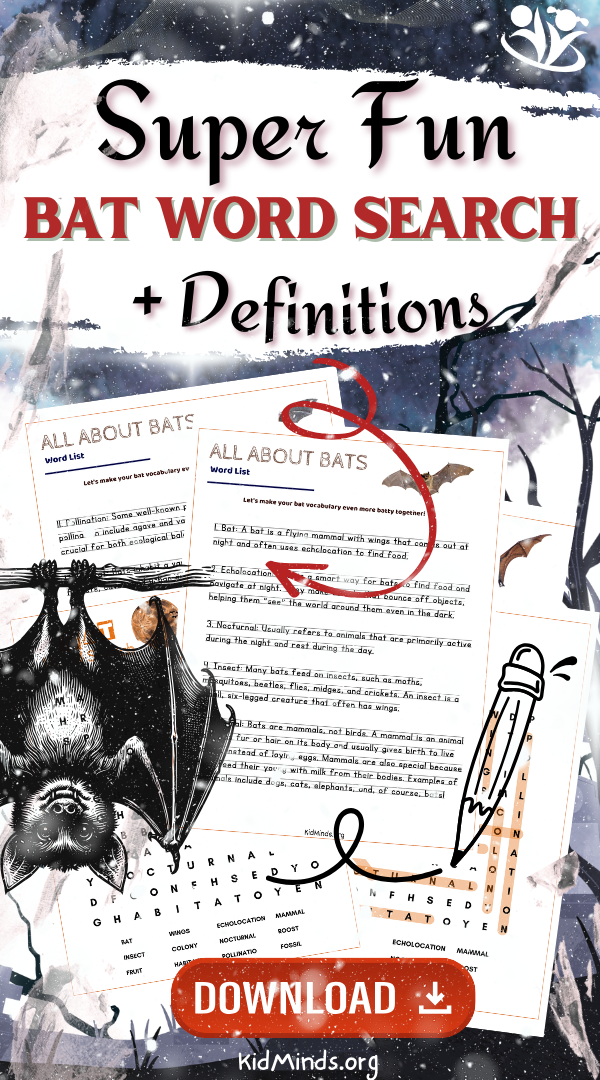 The Best Bat Word Search For Kids (Free PDF) | KidMinds