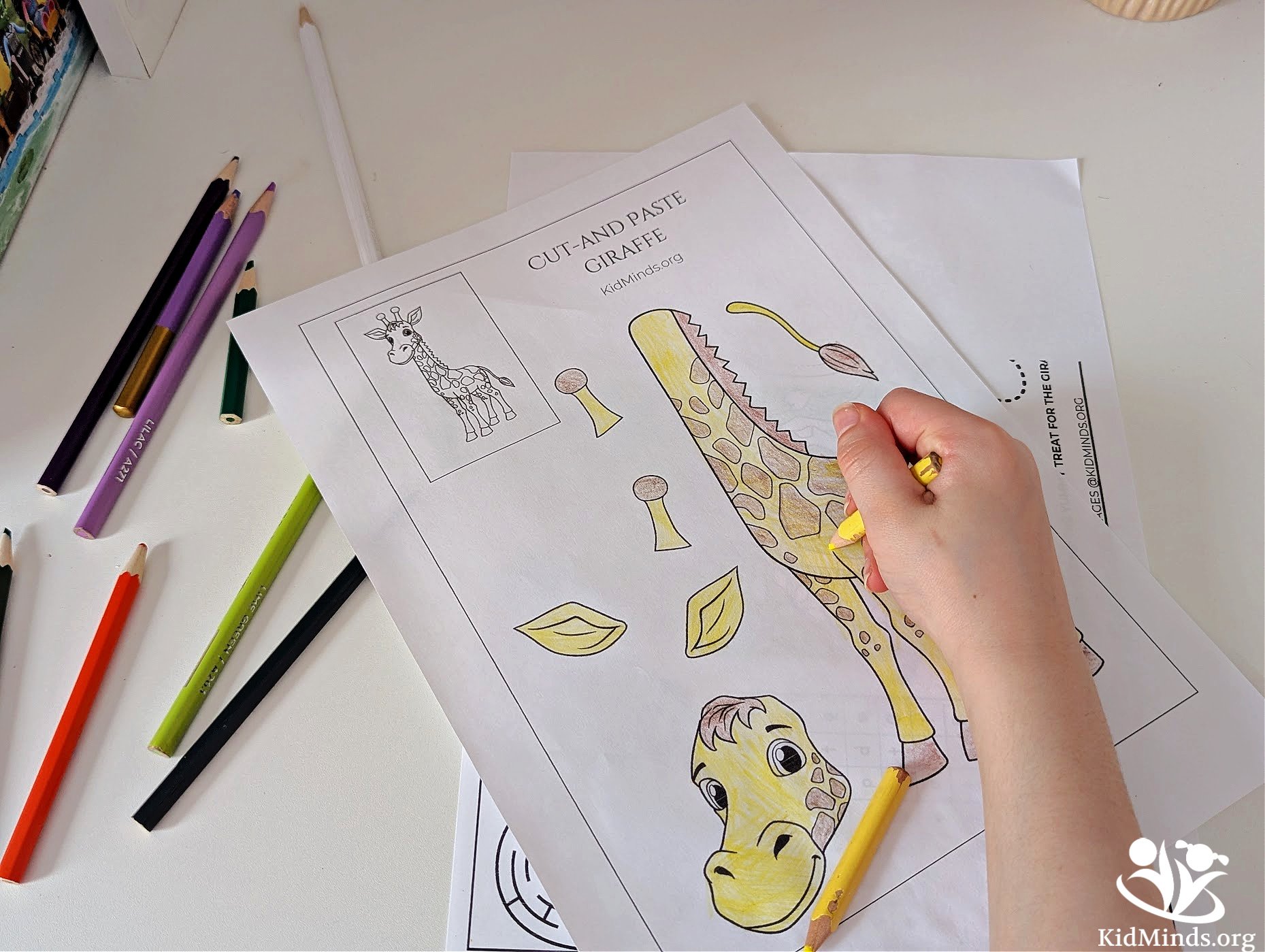 The Best Giraffe Cut-and-Paste Craft – Free PDF | KidMinds