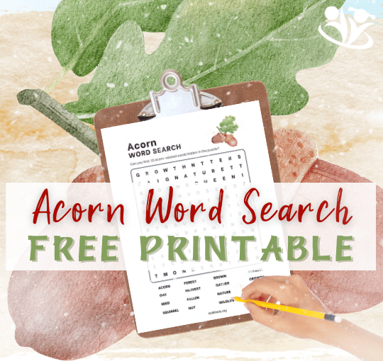 The Best Acorn Word Search For Kids (Free PDF) | KidMinds