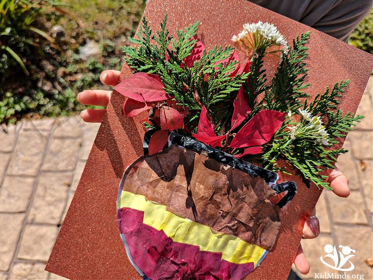 How to Make Tissue Paper Mosaic Ancient Vase | KidMinds