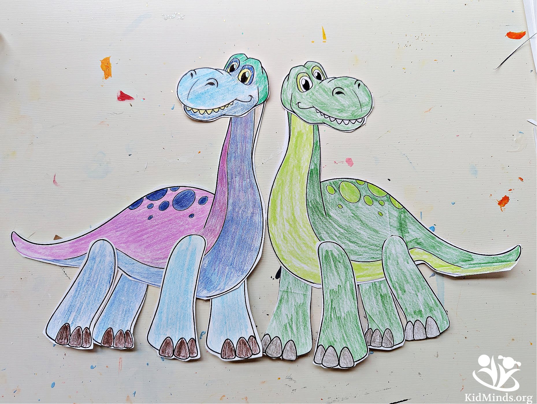 The Best Dinosaur Cut-and-Paste Craft (Free PDF) | KidMinds