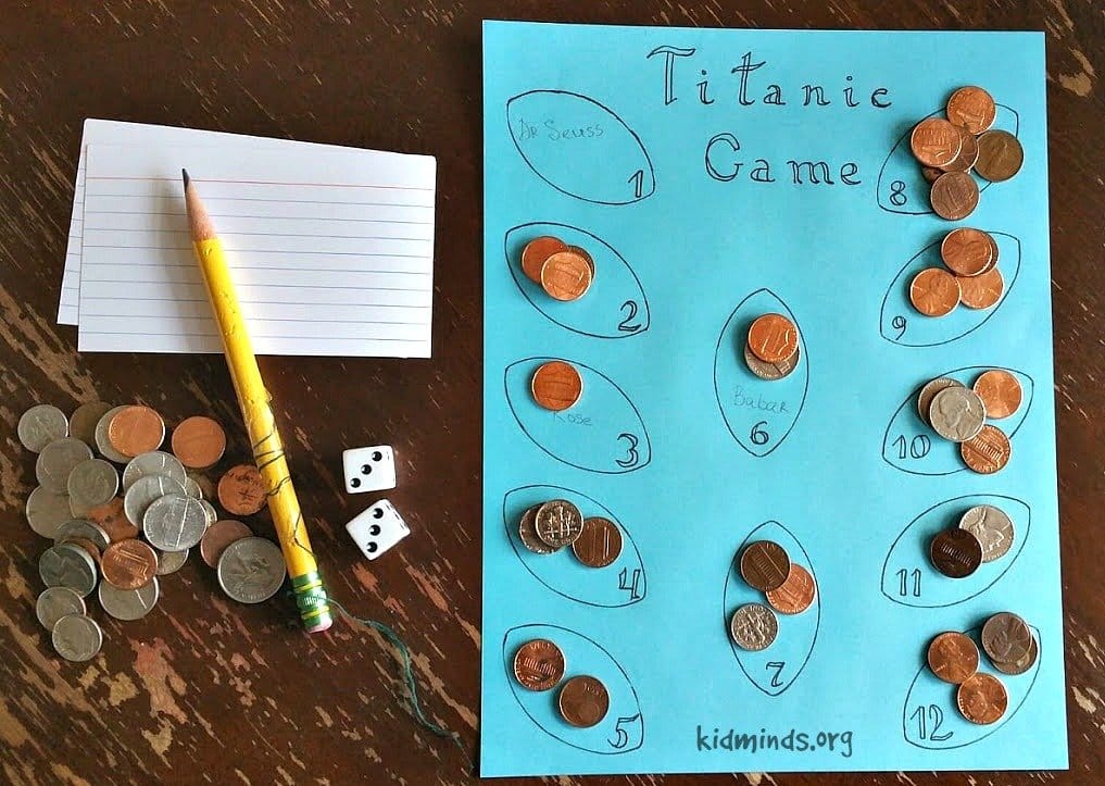 Titanic Math Game: cooperative board game for children 4-12 | KidMinds