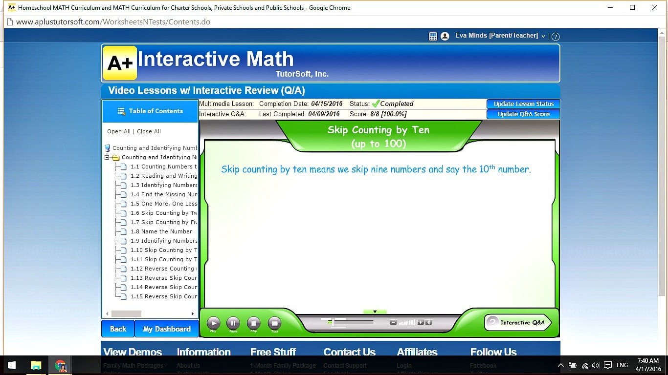 A+ Interactive Math Review | KidMinds