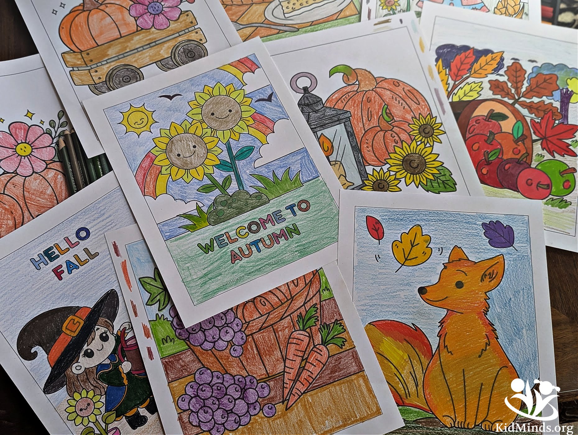 The Best Autumn Harvest Coloring Pages (Free PDF) | KidMinds