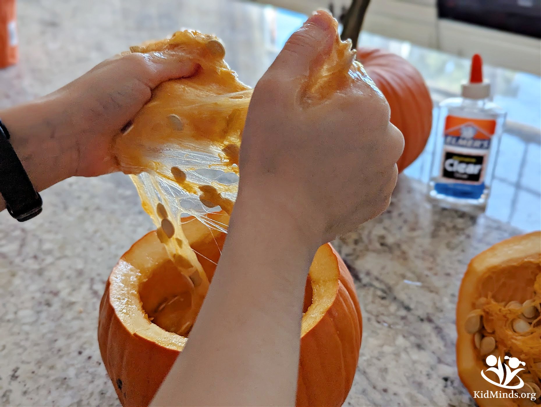 How to Make Pumpkin Slime the Easy Way | KidMinds