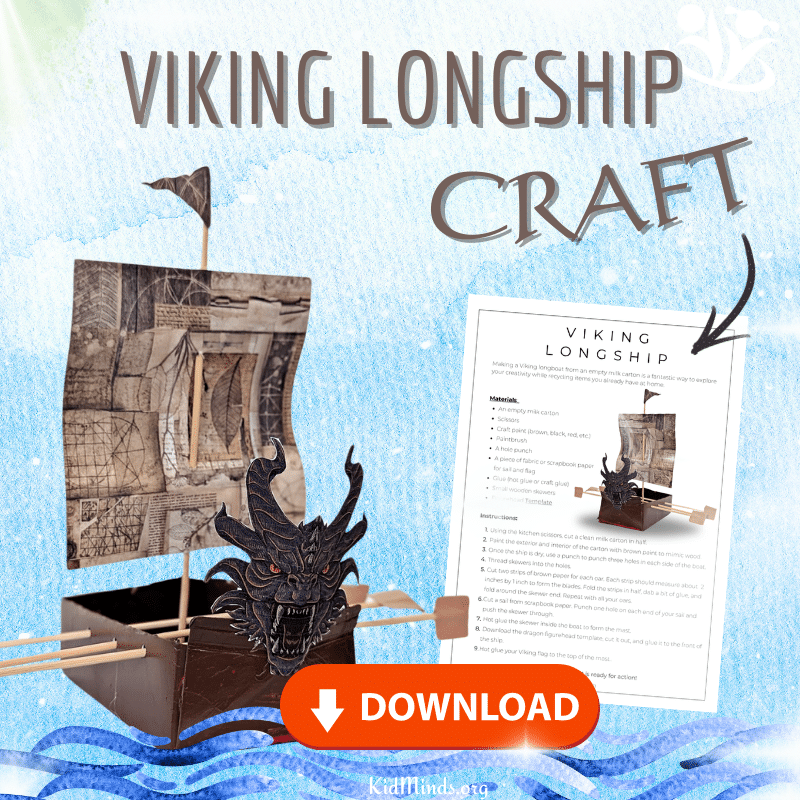 How to Make a Viking Longship Craft (Free PDF) | KidMinds