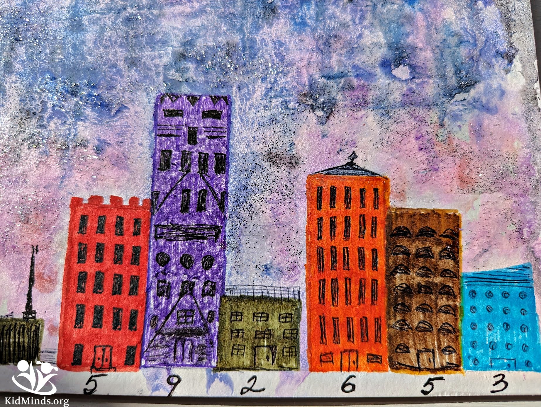 How to Make Pi Digits City Skyline (Free PDF) | KidMinds