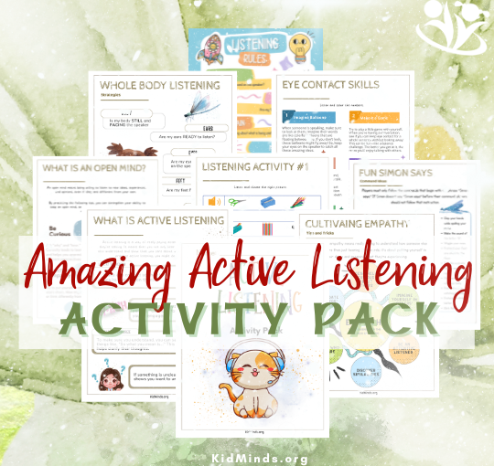 The Best Active Listening Activity Pack (Free PDF) | KidMinds