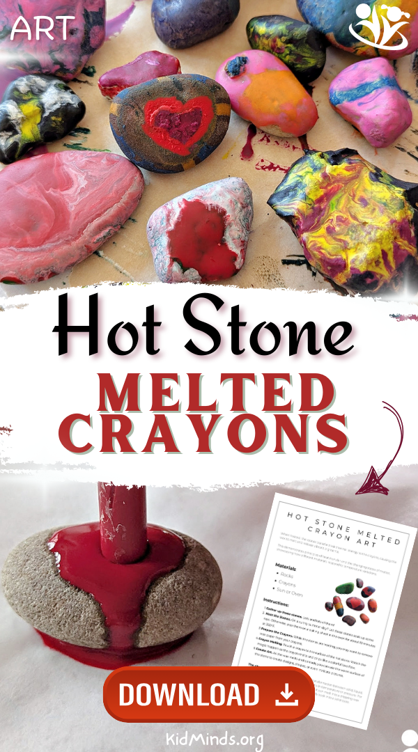 How to Make Hot Stone Crayons Art (Free PDF) | KidMinds