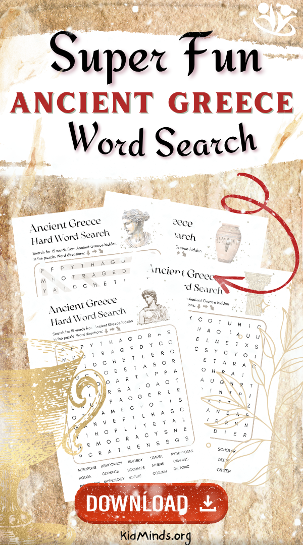 The Best Ancient Greece Word Search (Free PDF) | KidMinds