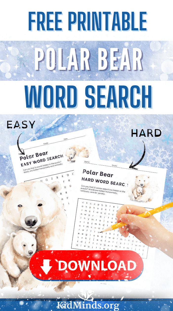 The Best Polar Bear Word Searches (Free PDF) | KidMinds
