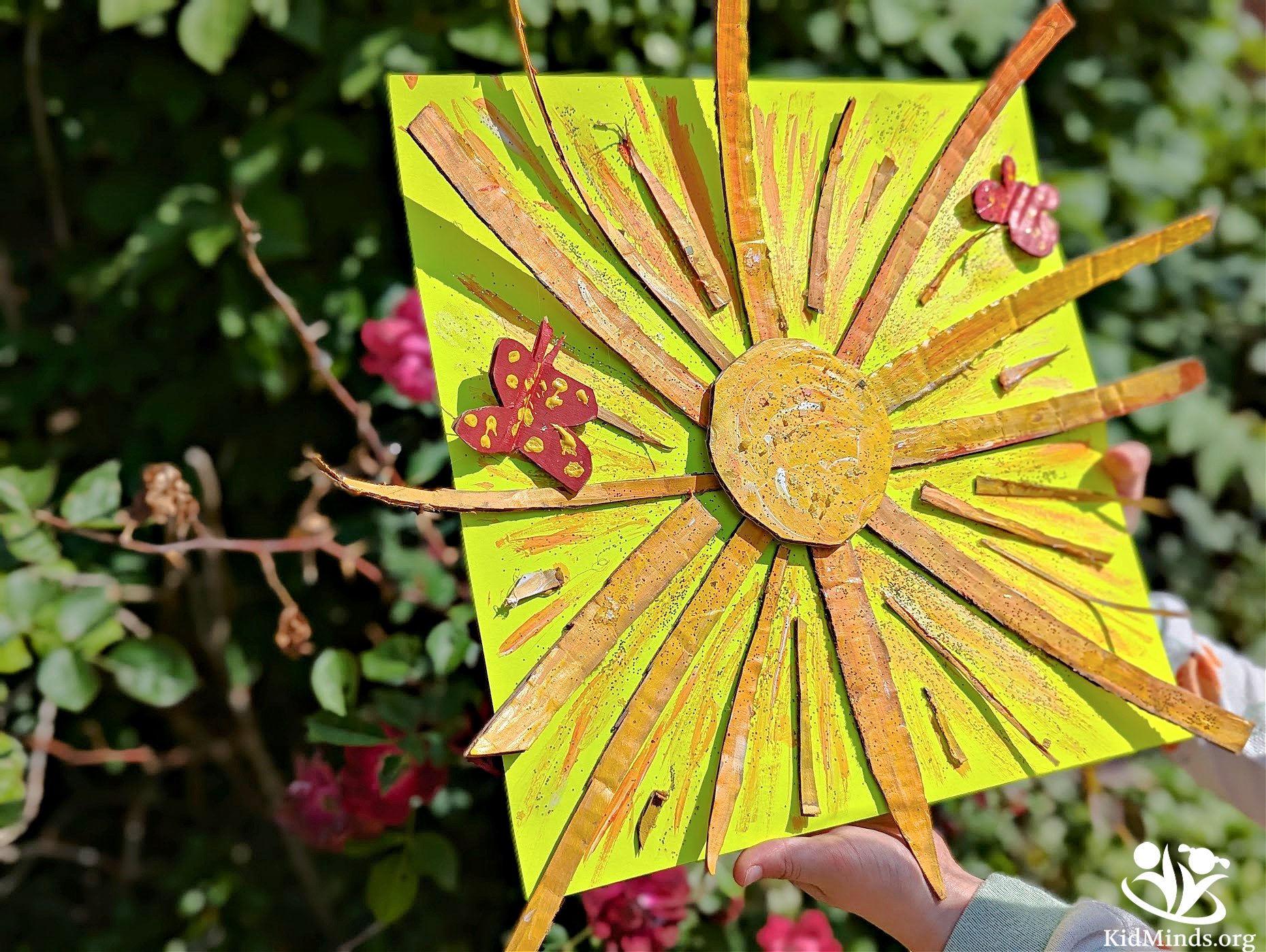 How to Make Cardboard Sun Craft (Free PDF) | KidMinds