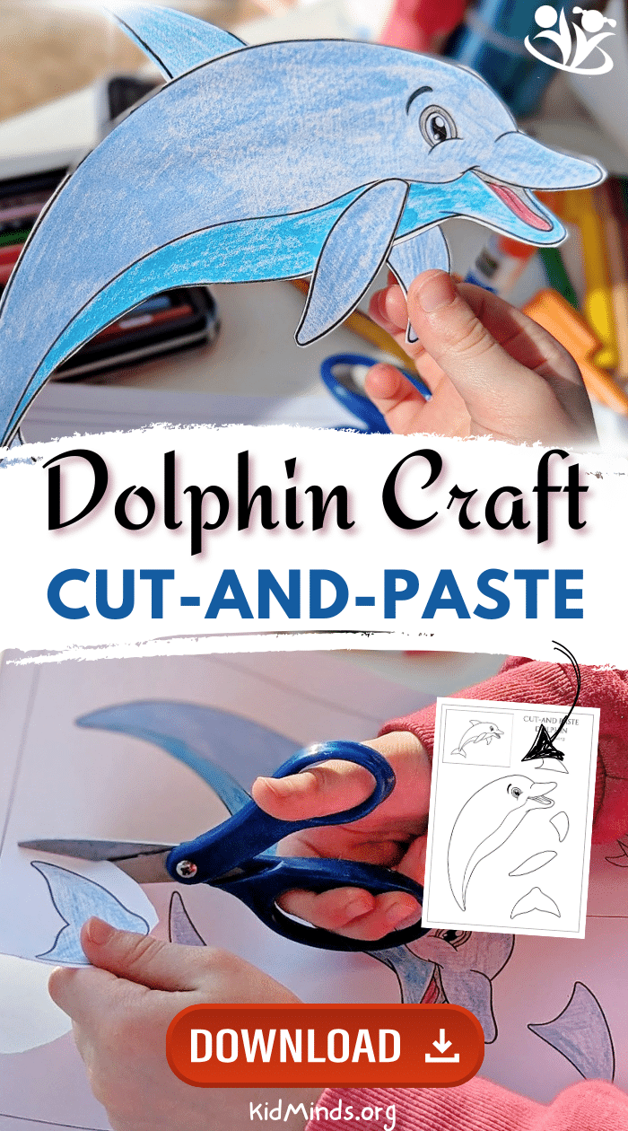 The Best Dolphin Cut-and-Paste Craft: Free PDF | KidMinds