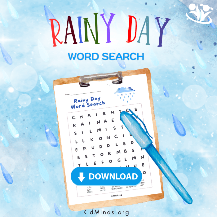 The Best Rainy Day Word Search for Kids: Free PDF | KidMinds