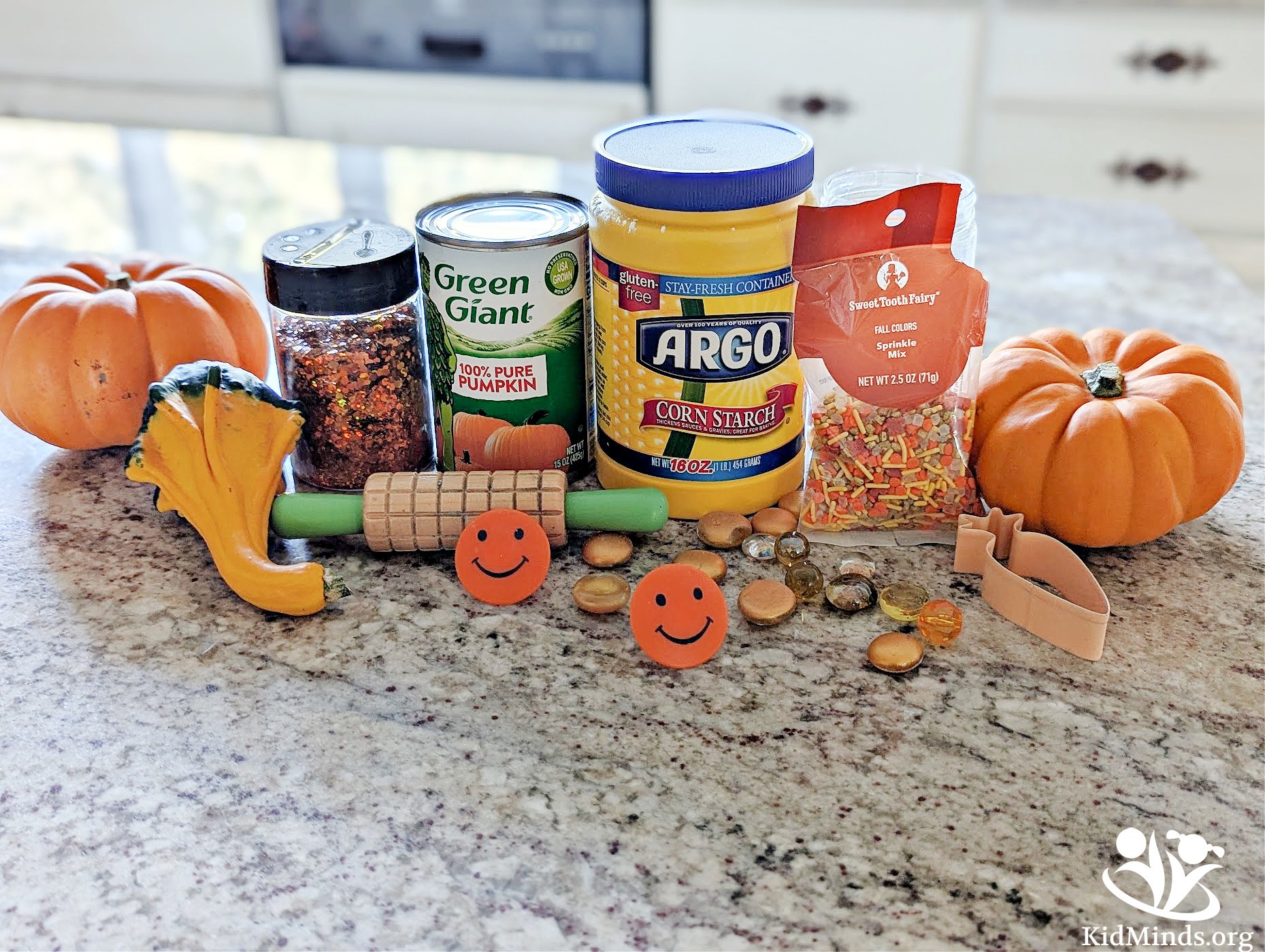 How to Make Pumpkin Playdough (2 Ingredients) | KidMinds