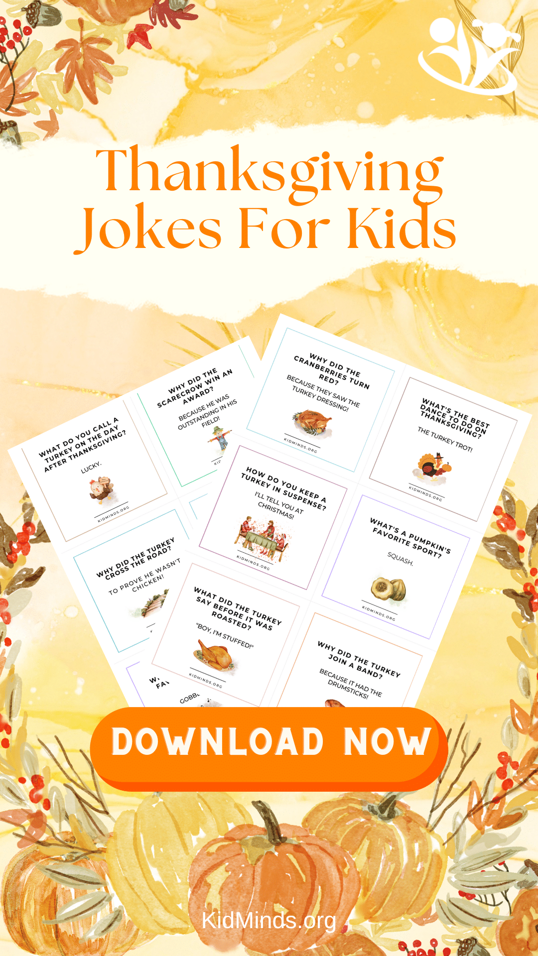 The Best Thanksgiving Jokes for Kids (Free Printable) | KidMinds
