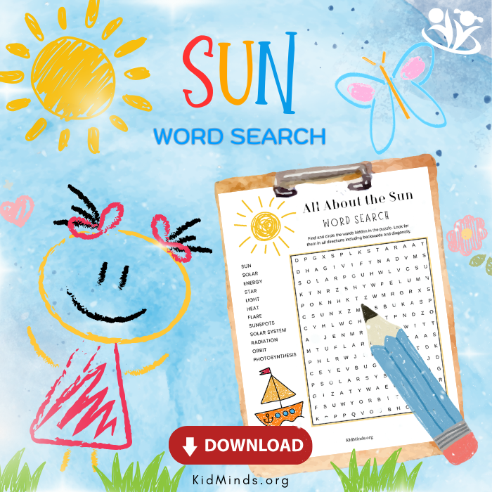 The Best Sun Word Search for Kids (Free PDF) | KidMinds