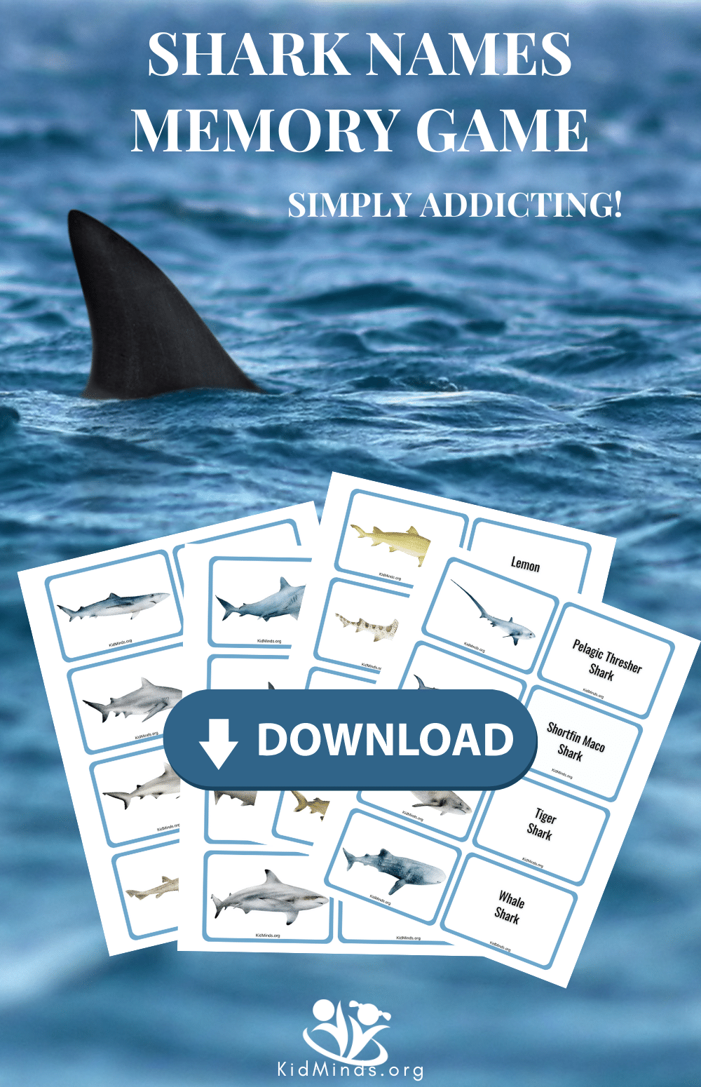 The Best Shark Names Memory Game (Free PDF) | KidMinds