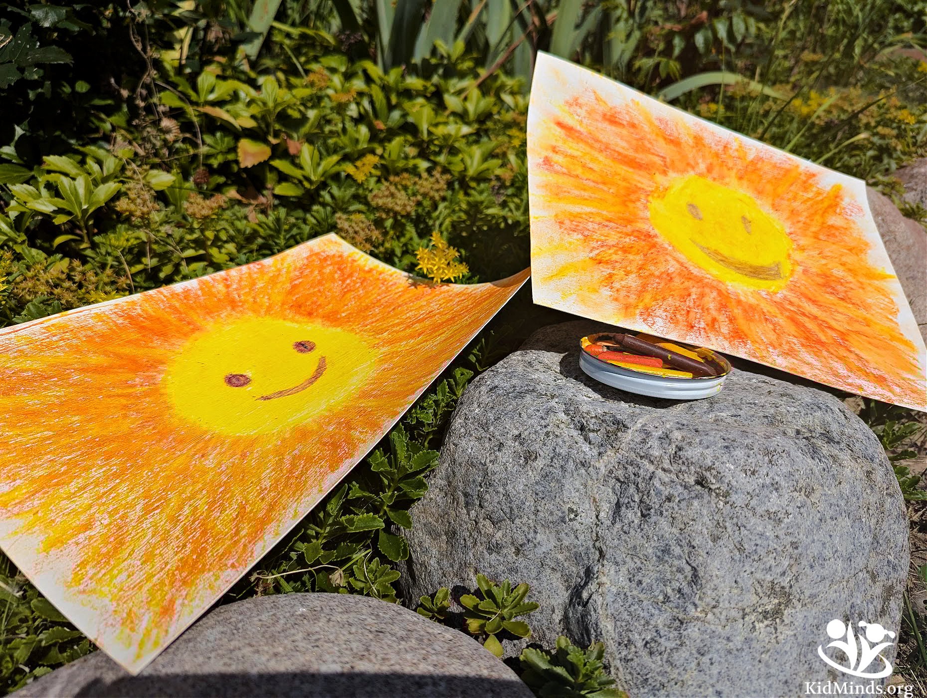 The Best & Most Fun Smudge Sun Art (Free PDF) | KidMinds