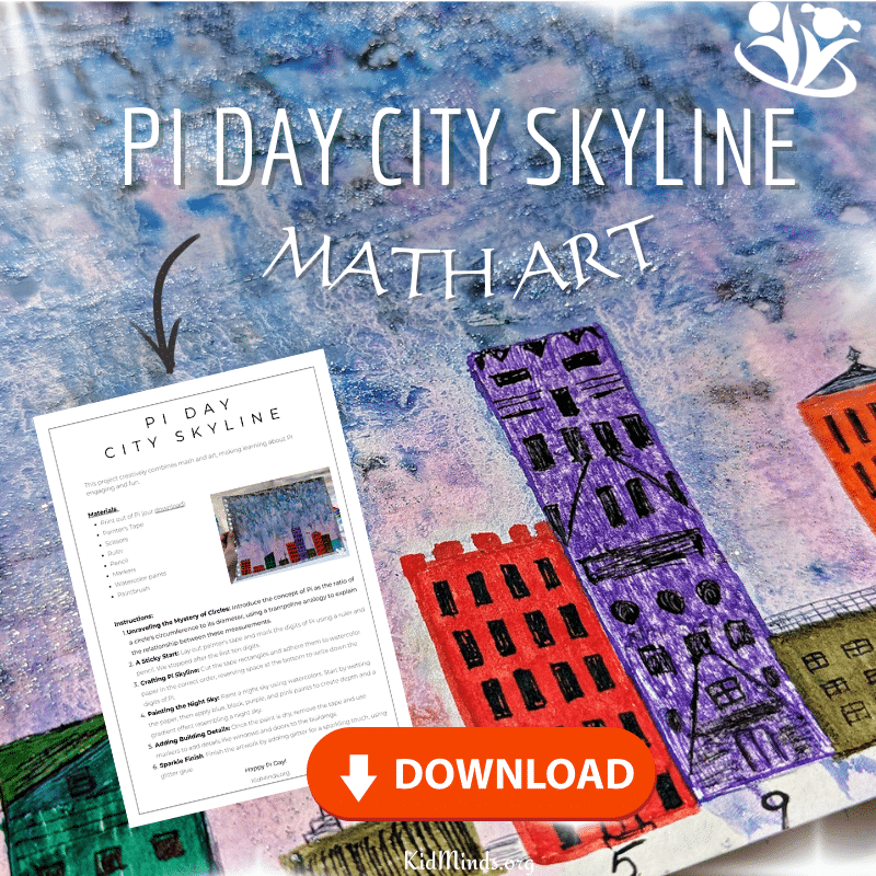 How to Make Pi Digits City Skyline (Free PDF) | KidMinds