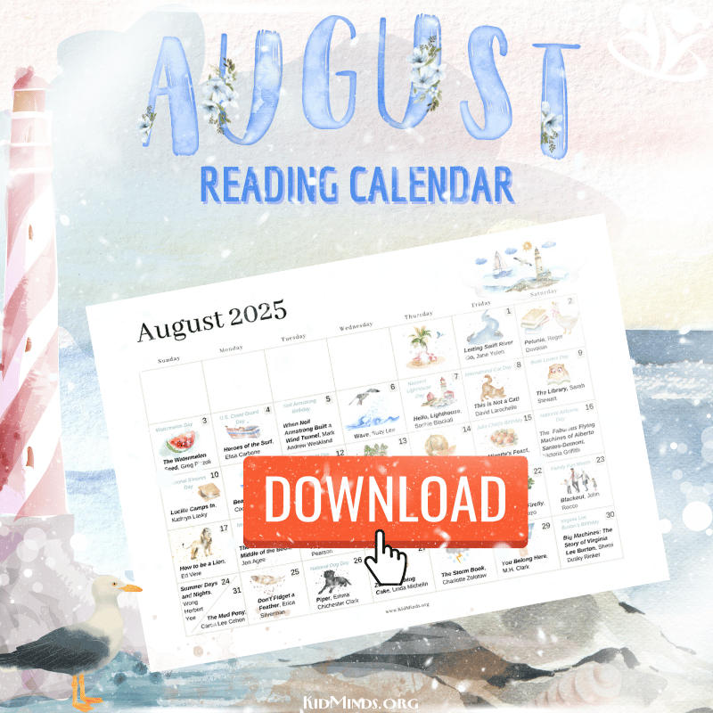 The Best Books to Read in August (Free Calendar) | KidMinds
