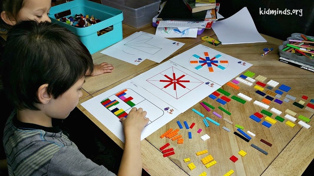 Symmetry and Patterns with LEGO bricks (with Free Printables) | KidMinds