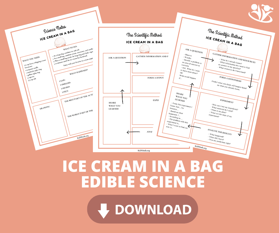 How to Make Ice Cream in a Bag (Edible Science) | KidMinds