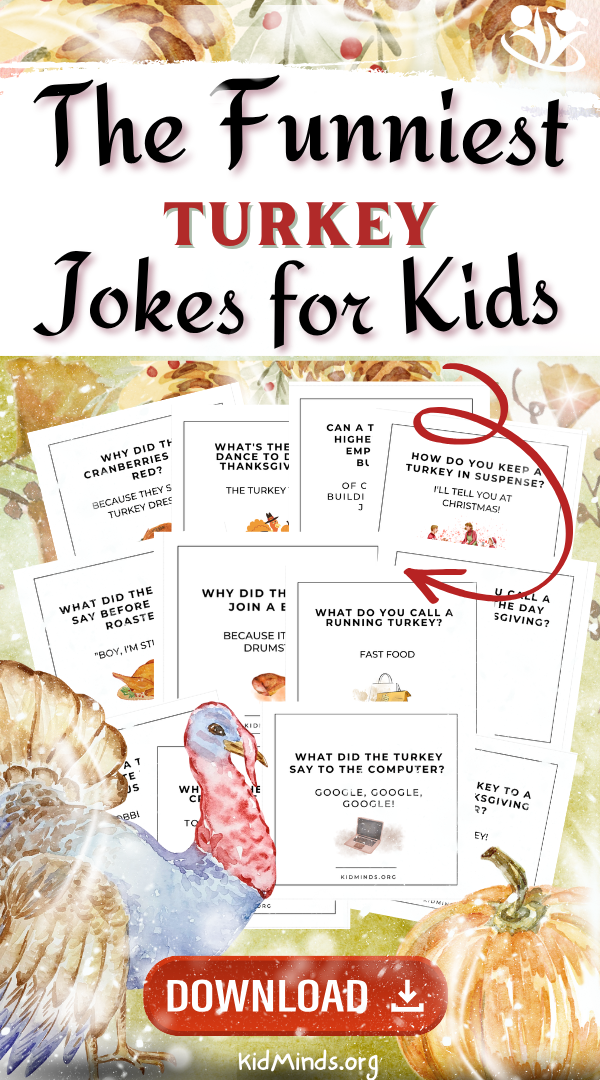 The Best Turkey Jokes for Kids (Free PDF) | KidMinds