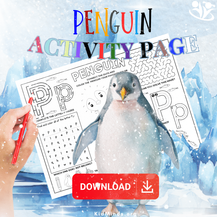 The Best Penguin Activity Page For Kids (Free PDF) | KidMinds