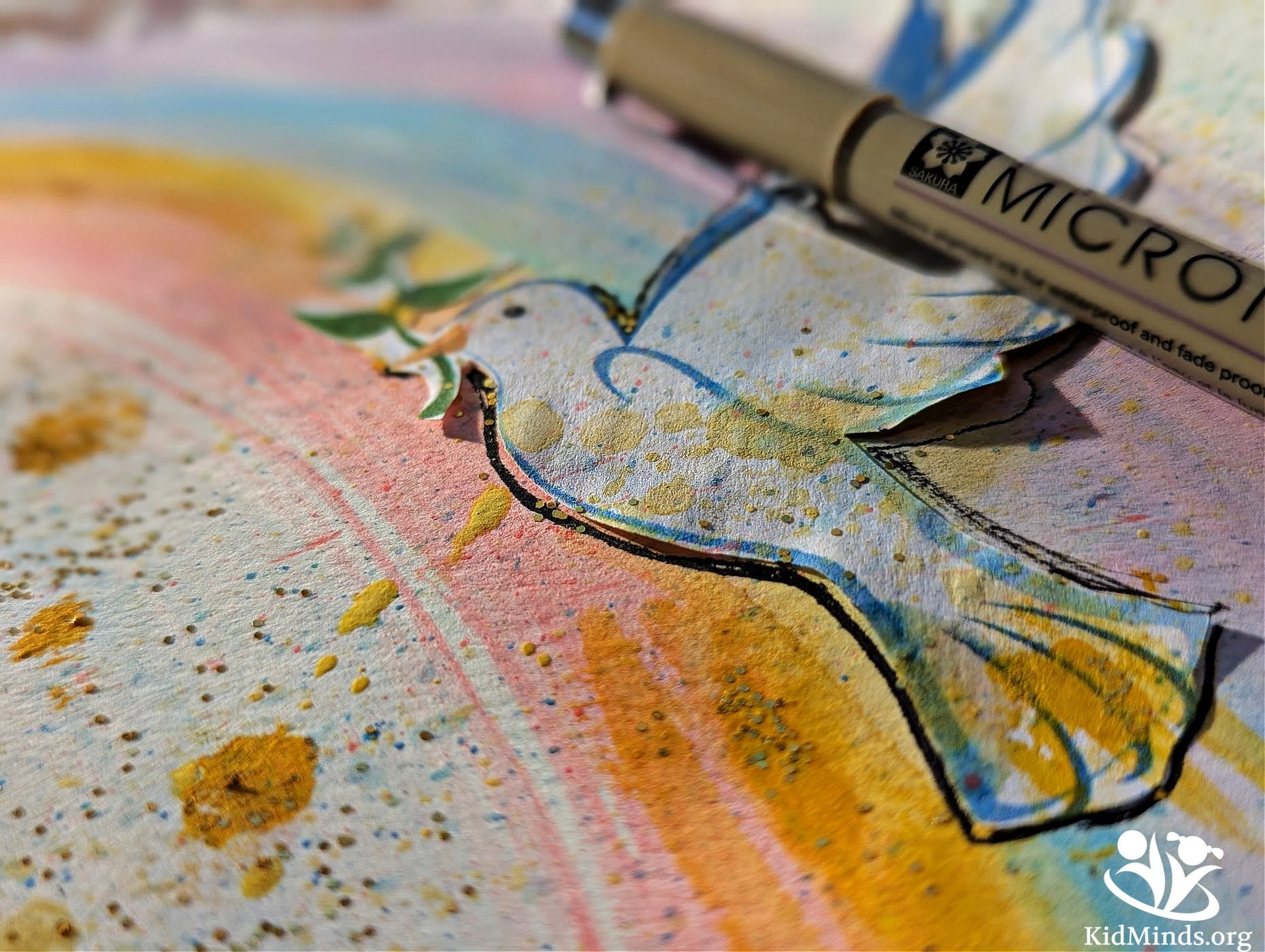 How to Make Peace Dove Art Project (Free PDF) | KidMinds