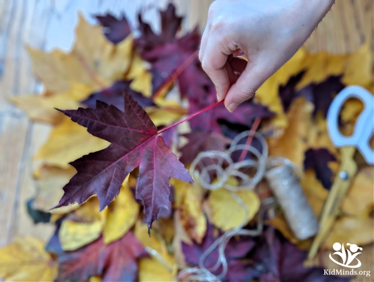 How to Make an Easy Fall Leaf Garland | KidMinds