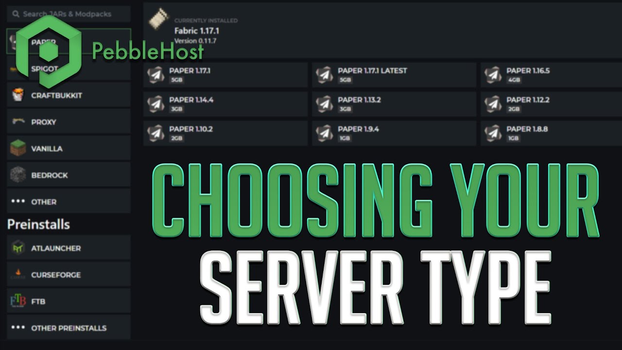 PebbleHost Knowledgebase | Choosing a Minecraft Server Version